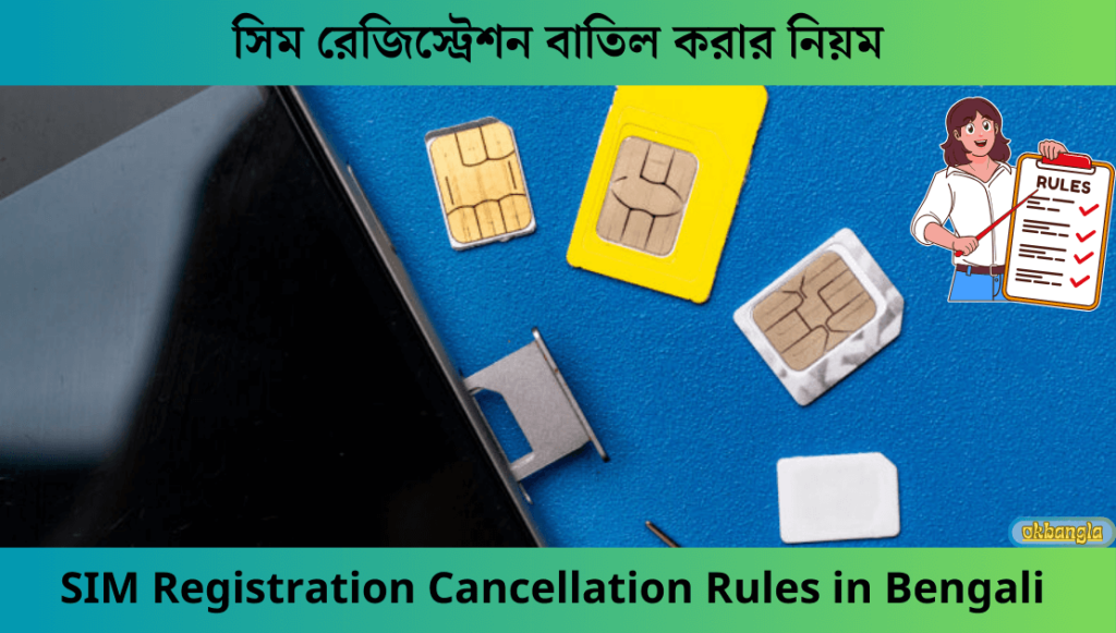 সিম রেজিস্ট্রেশন বাতিল করার নিয়ম, SIM registration rules in Bangla